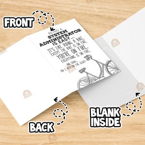 Sysadmin Gift, System Administrator Day Card Printable, System Admin ...