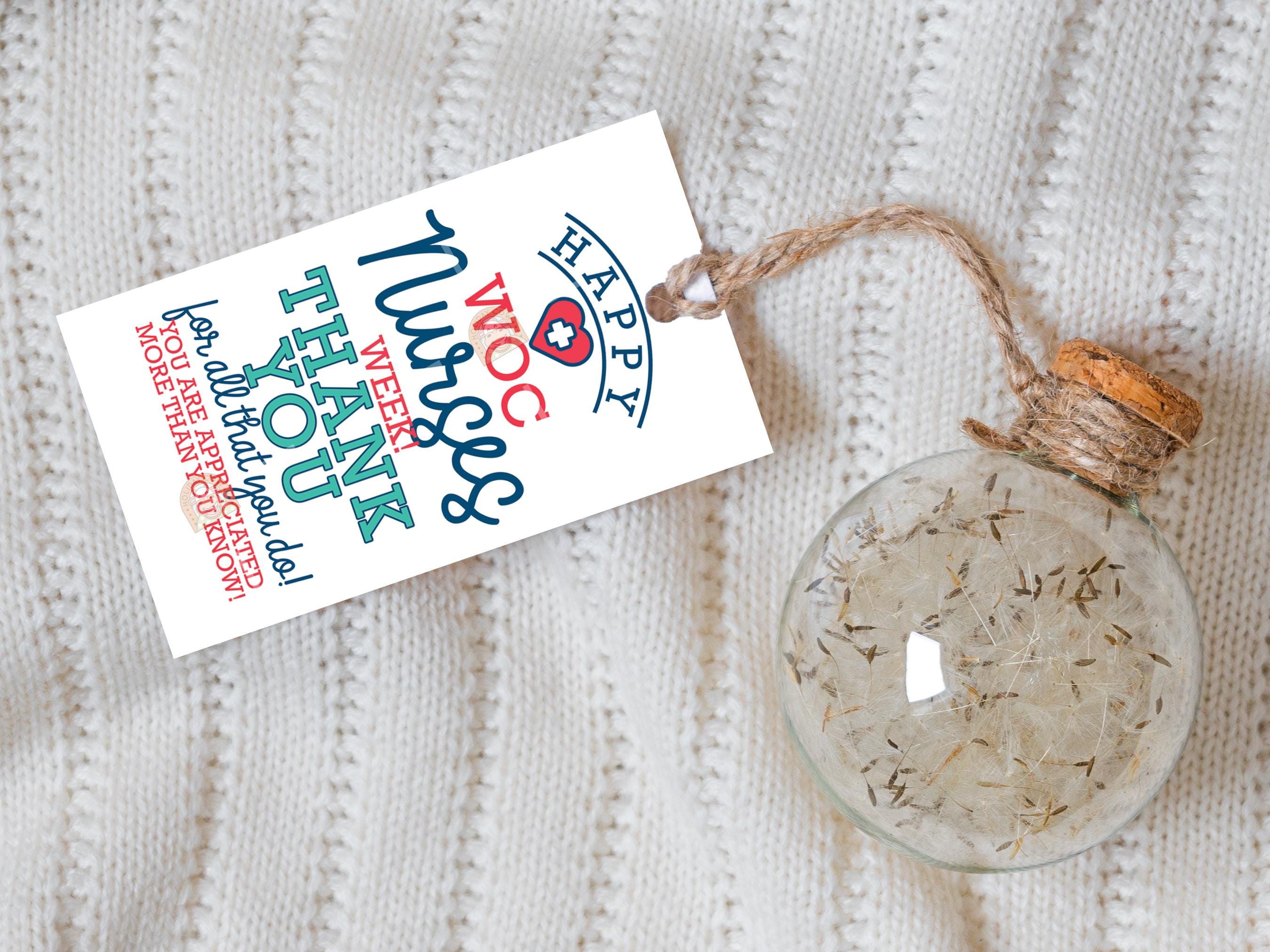 WOC Nurses Week Gift Tag Printable, WOC Nurse Appreciation Tag, Wound ...
