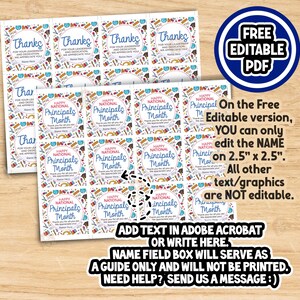 National Principals Month Tag Printable, Principal Appreciation Month ...