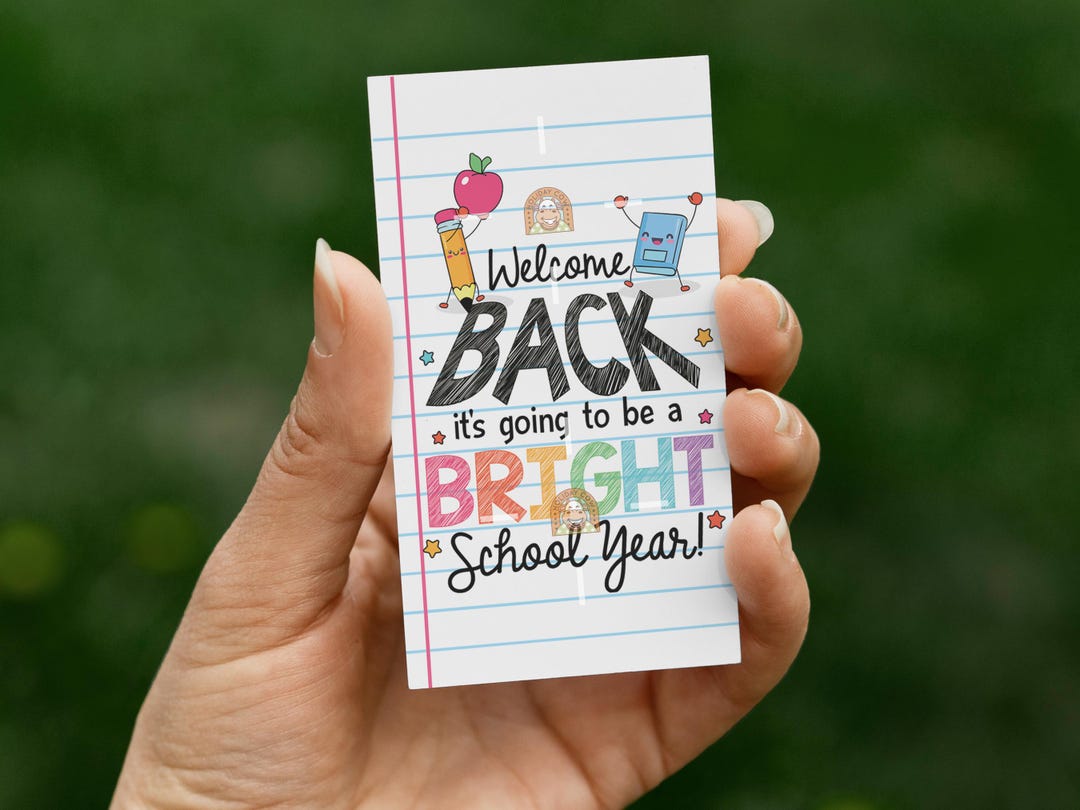 Welcome Back to School Tag, Printable First Day of School Gift Tag ...