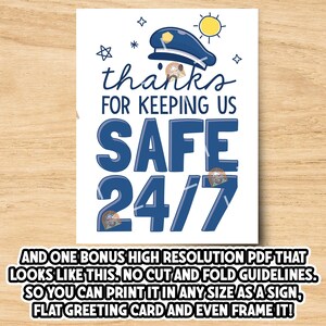 Security Officers Appreciation Gift Printable, Police Officers Week ...