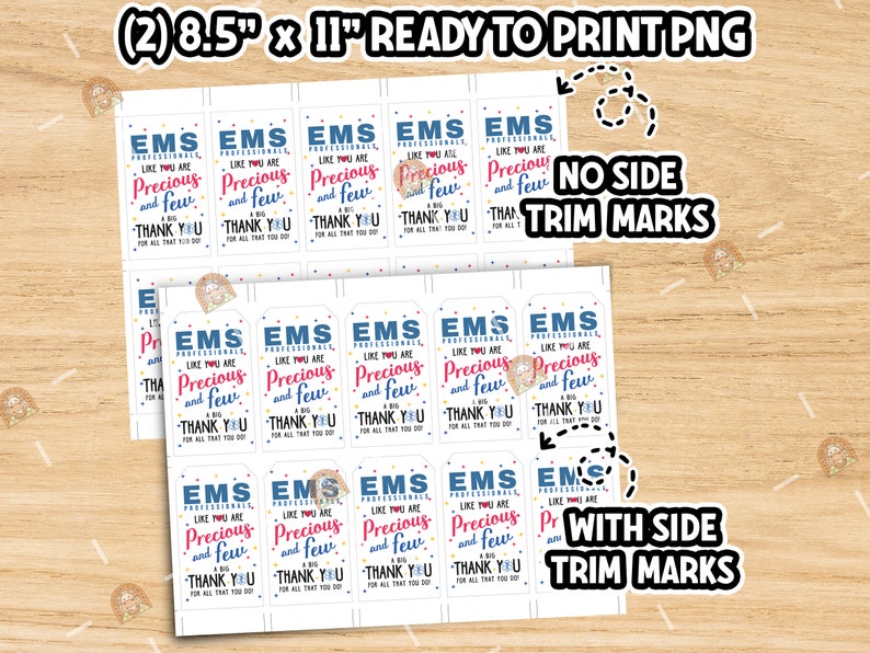 EMS Week Gift Tag, Ems Week Tag Printable, Ems Appreciation Tag ...