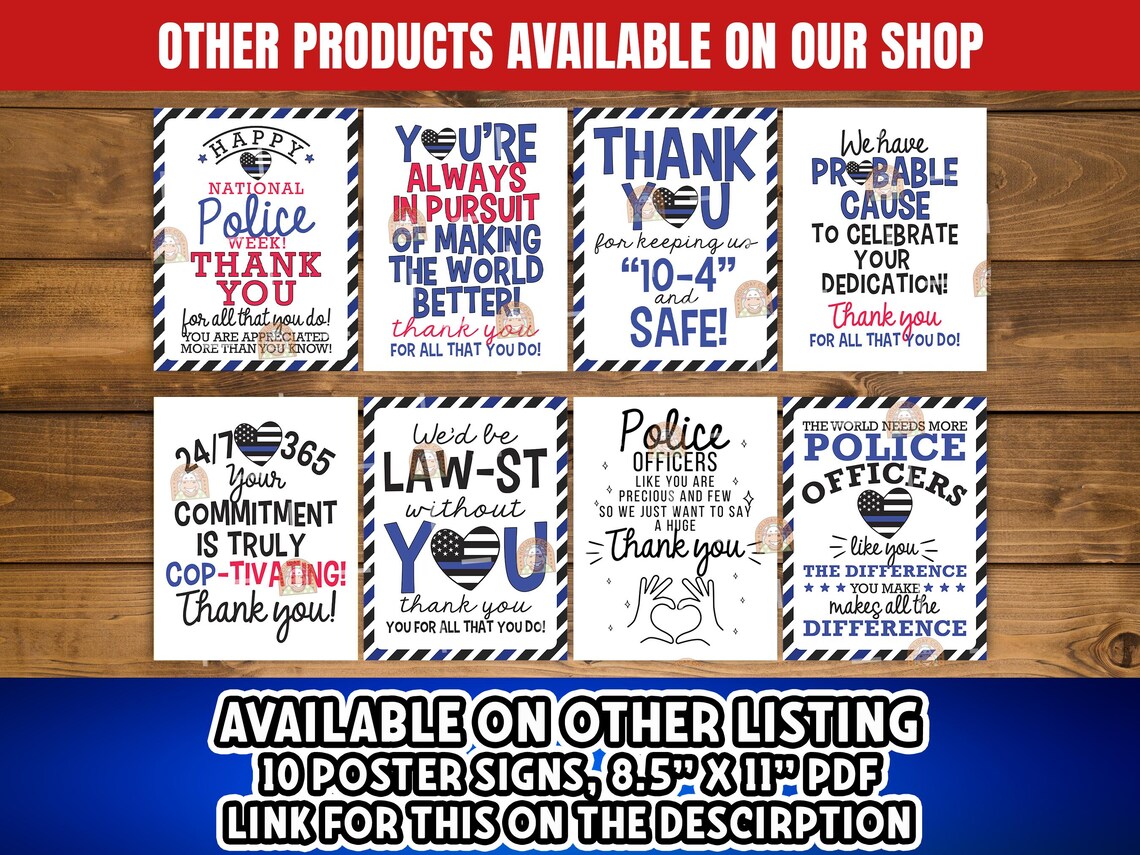 Funny Police Gift Tag, Printable Police Appreciation, Police Officers ...