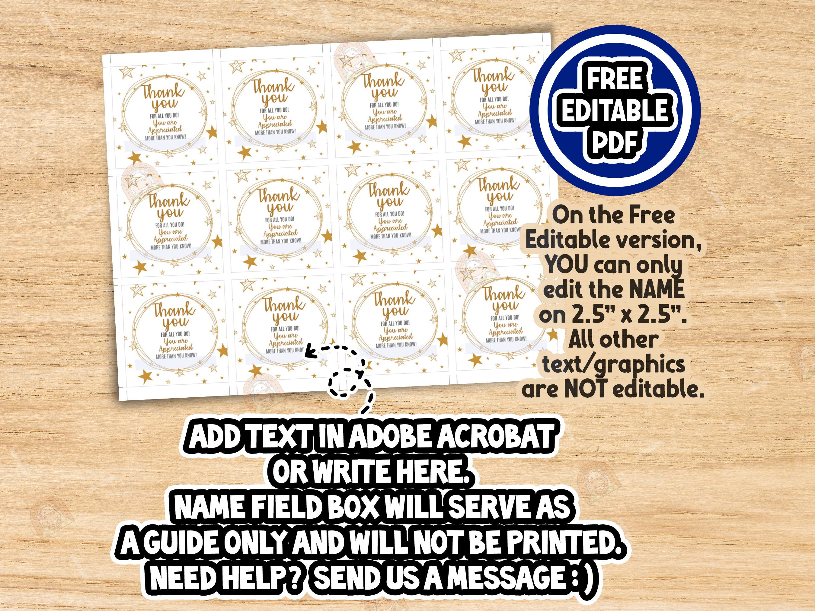 Employee Appreciation Tags Printable, Employee Appreciation Day Tags ...