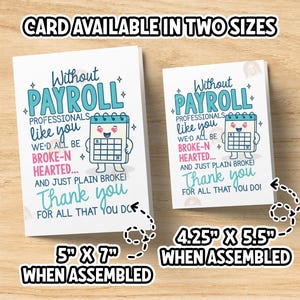 Funny Payroll Gift Printable, National Payroll Week Sign, Payroll ...