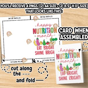 Nutrition Month Sign Printable, School Nutrition Month Décor, Nutrition ...