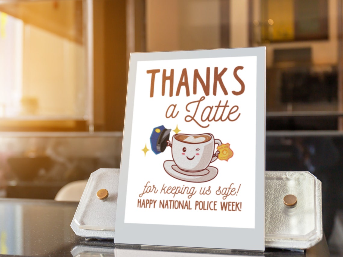 Police Week Card, National Police Officers Week Card Printable, Police ...