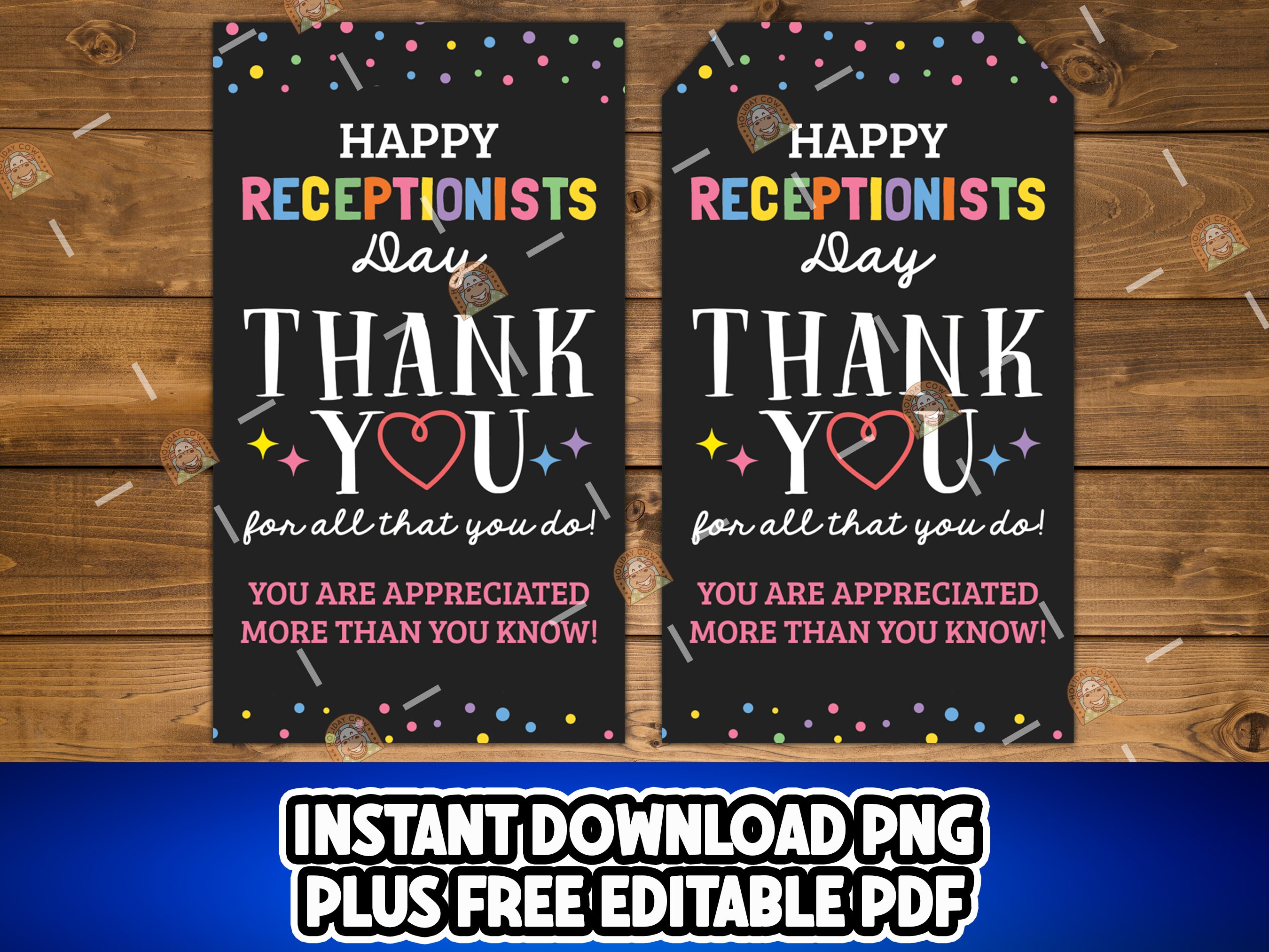 Receptionists Gift Tags Printable, Receptionists Day Tag, Receptionist ...