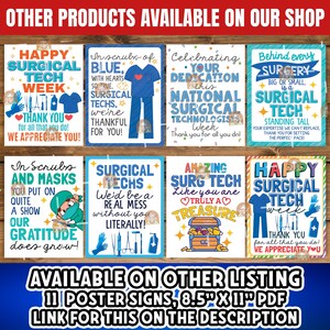 Surgical Tech Week Gift Tags Printable, Surgical Tech Appreciation Gift ...