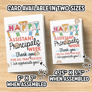 Assistant Principals Week Gift Printable, Assistant Principal ...