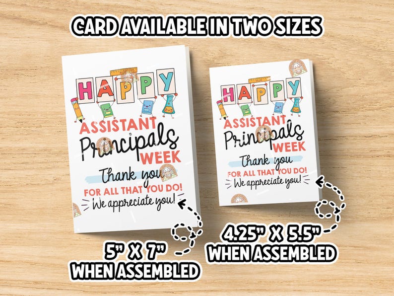 Assistant Principals Week Gift Printable, Assistant Principal ...