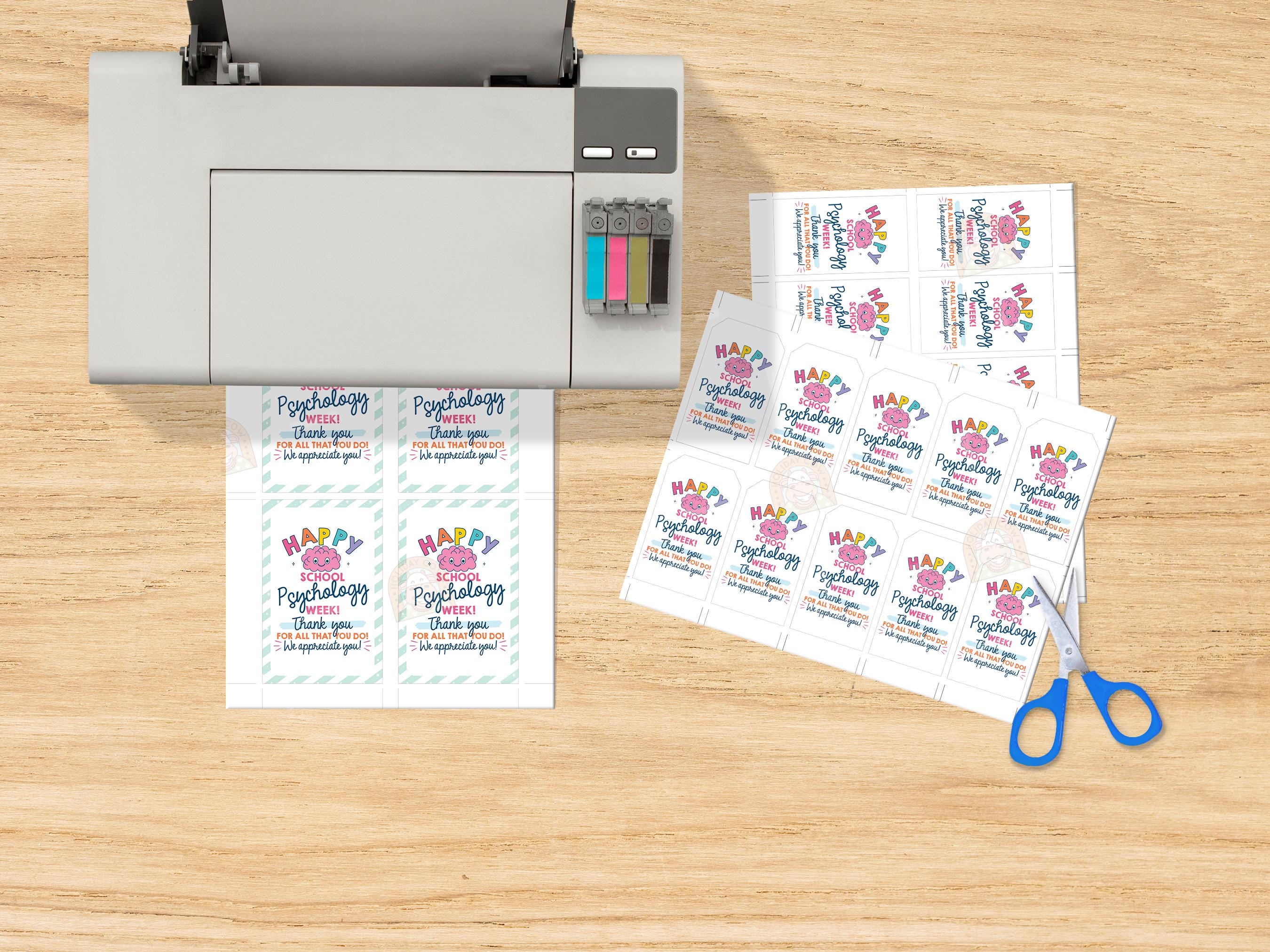 School Psychology Week Tag Printable, School Psych Gift Tag, School ...