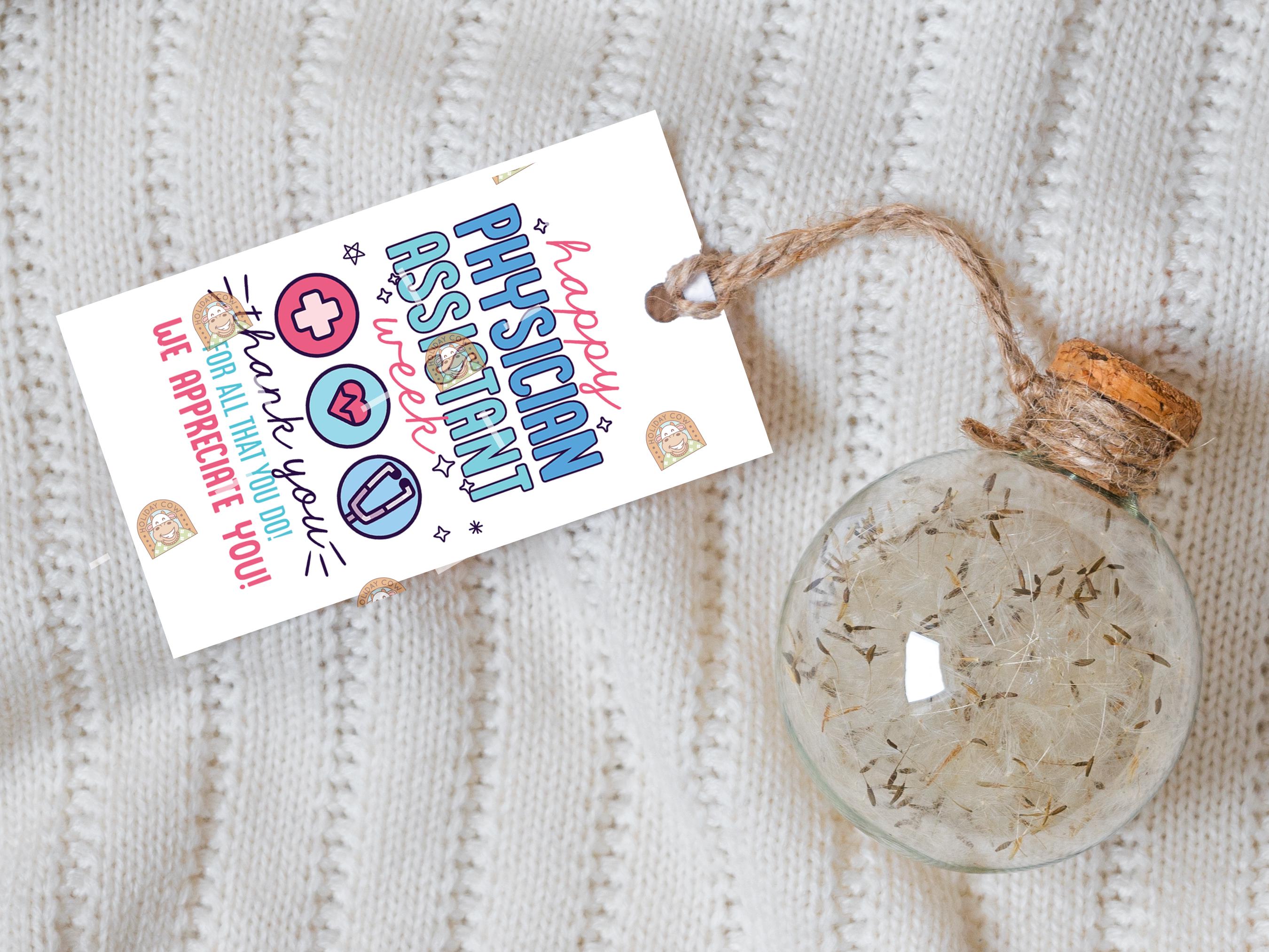 Physician Assistant Week Tags Printable, Physician Associate Gift Tag ...