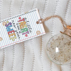 New Year Gift Tag Printable, School New Year Sweet Treat Tag, Welcome ...