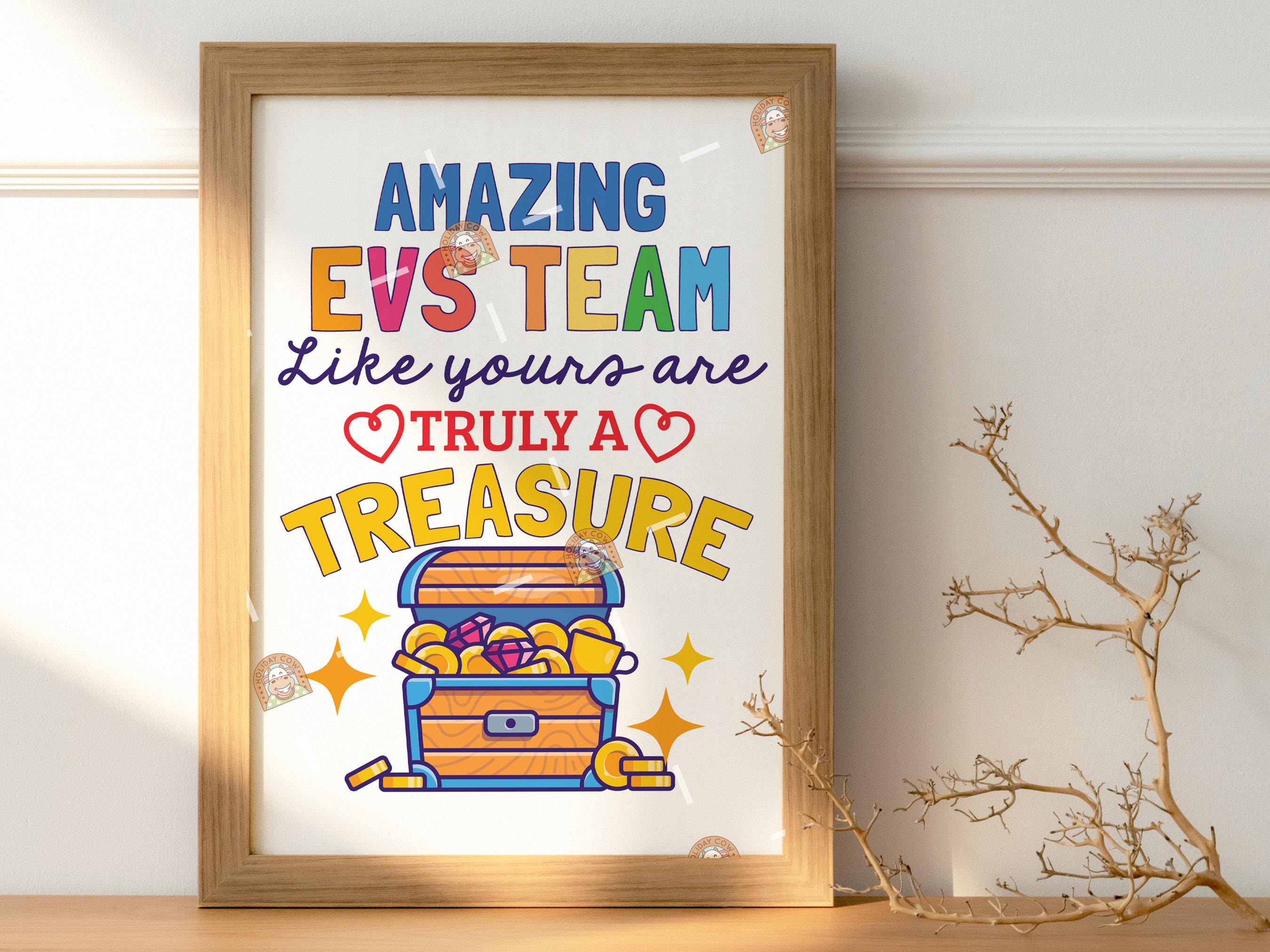 EVS Team Gift, EVS Week Card Printable, National Healthcare ...