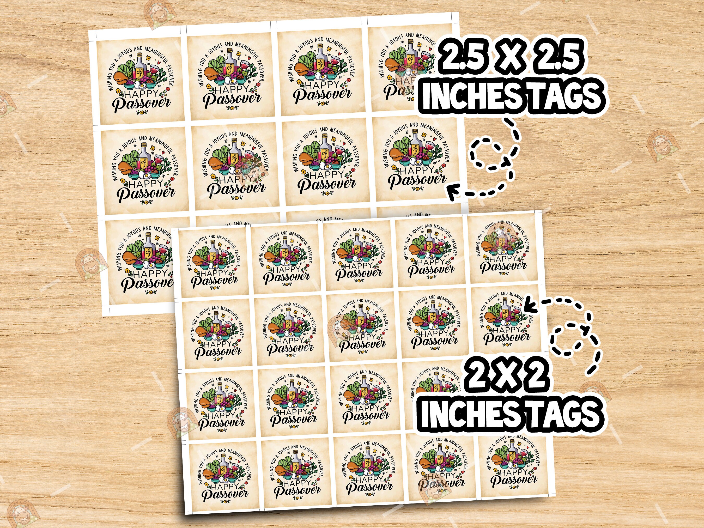 Passover Tags, Passover Cards, Printable Passover Decor, Happy Passover ...