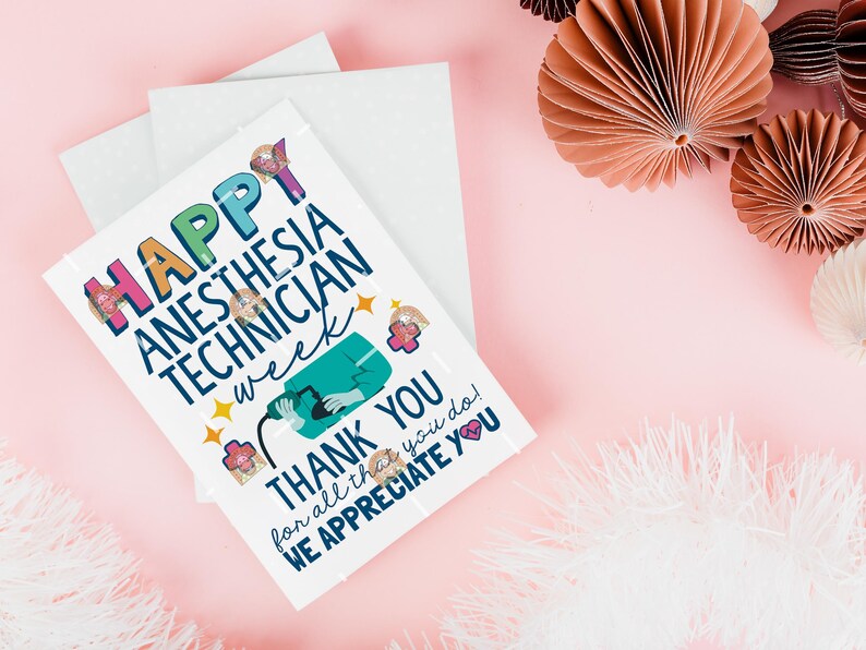 Printable Anesthesia Tech Gift, Anesthesia Tech Week Poster, Anesthesia ...