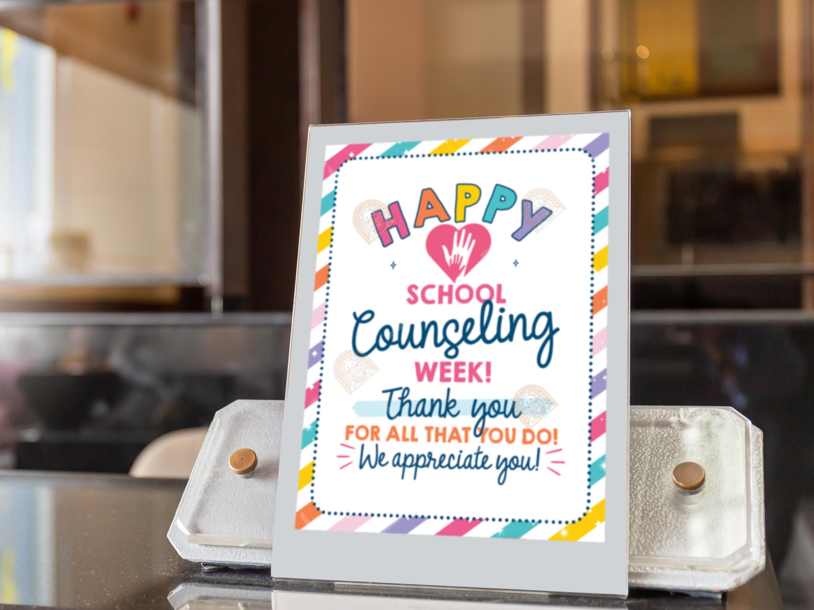 School Counseling Week Sign, Printable School Counselor Appreciation ...