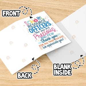 SRO Appreciation Gift, Printable School Resource Officers Day Gift ...