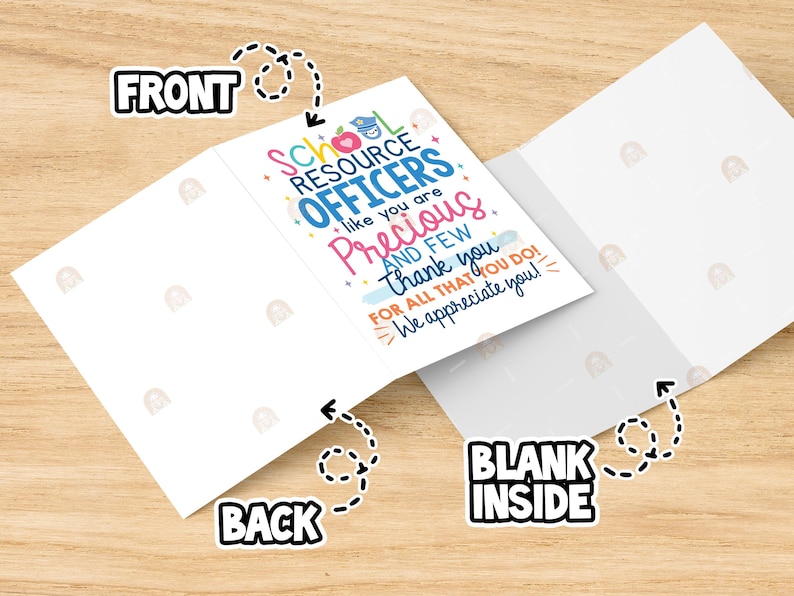SRO Appreciation Gift, Printable School Resource Officers Day Gift ...