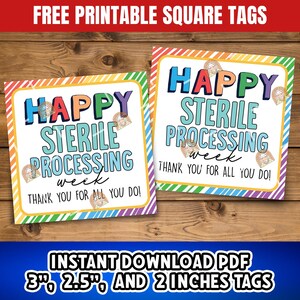 Sterile Processing Week Printable Signs, Sterile Processing Tech Gifts ...