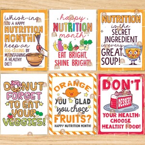 Nutrition Month Signs Printable, School Nutrition Month Décor ...