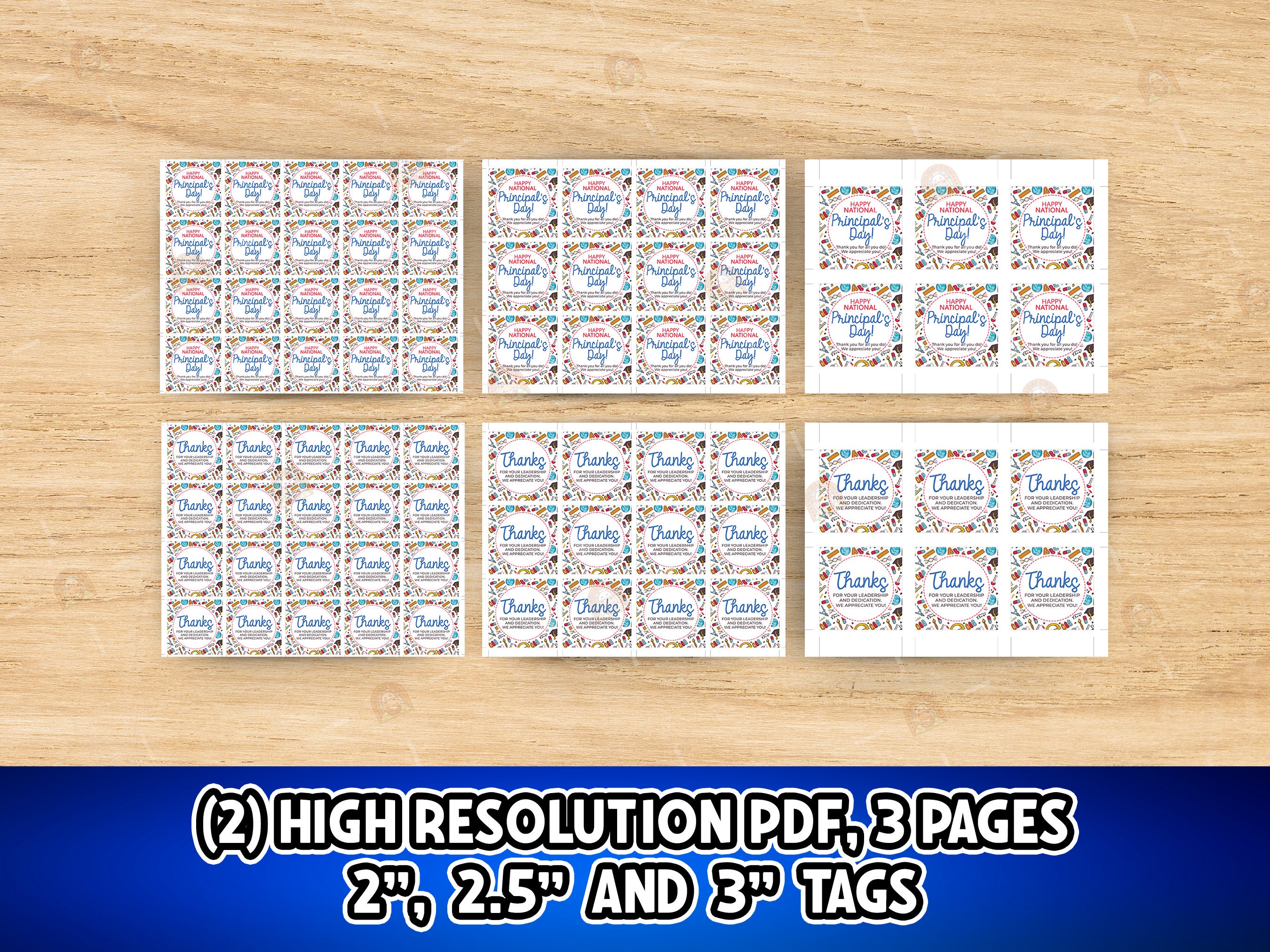 School Principal Gift Tag, Printable Principal Appreciation Tag ...