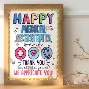 Medical Assistant Week Card Printable, Medical Assistant Gift, Happy MA ...