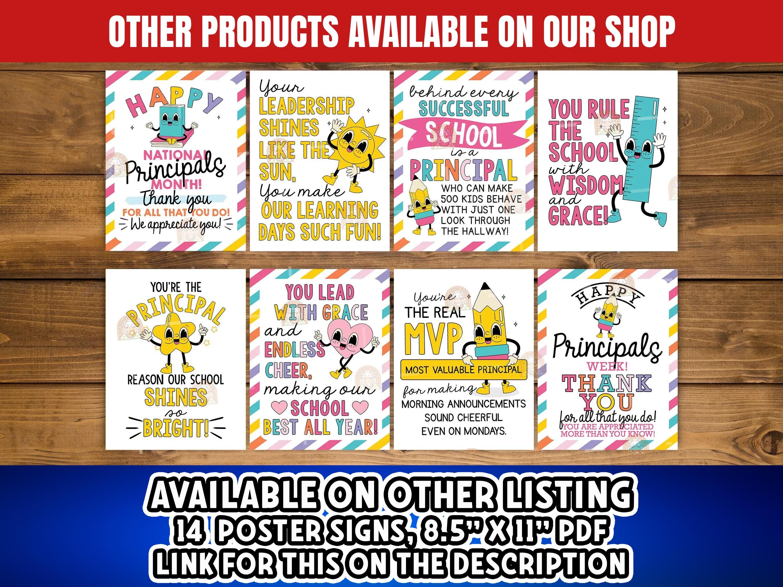 Principals Month Gift, Printable Principal Appreciation Card, School ...