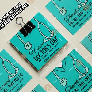 Doctor's Day Tag Printable, Doctor Appreciation Tags, National Doctor's ...