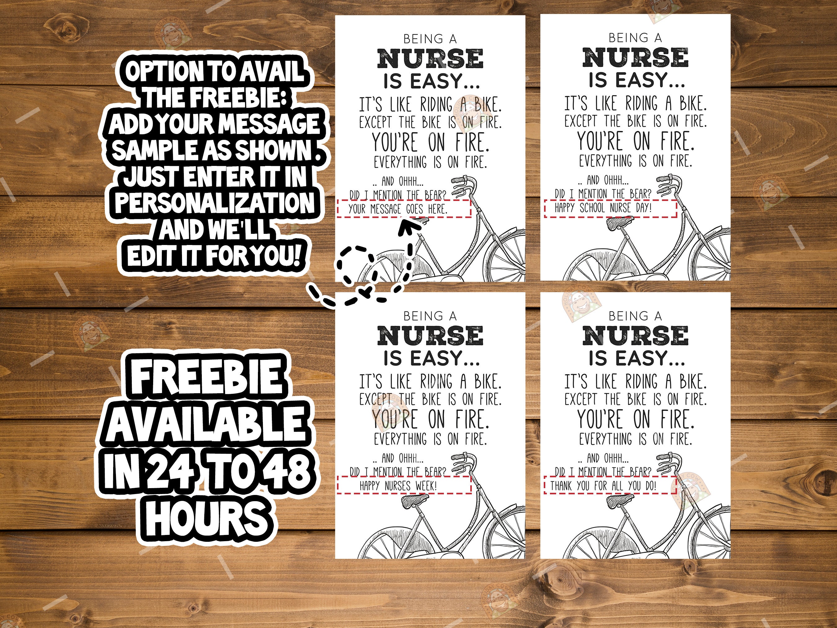 School Nurse Gift, Printable Nurse Appreciation Card, National Nurses ...