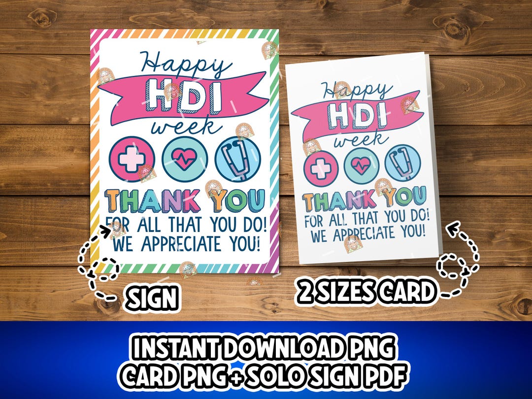 Healthcare Documentation Integrity Week Gift, Printable HDI Week Sign ...
