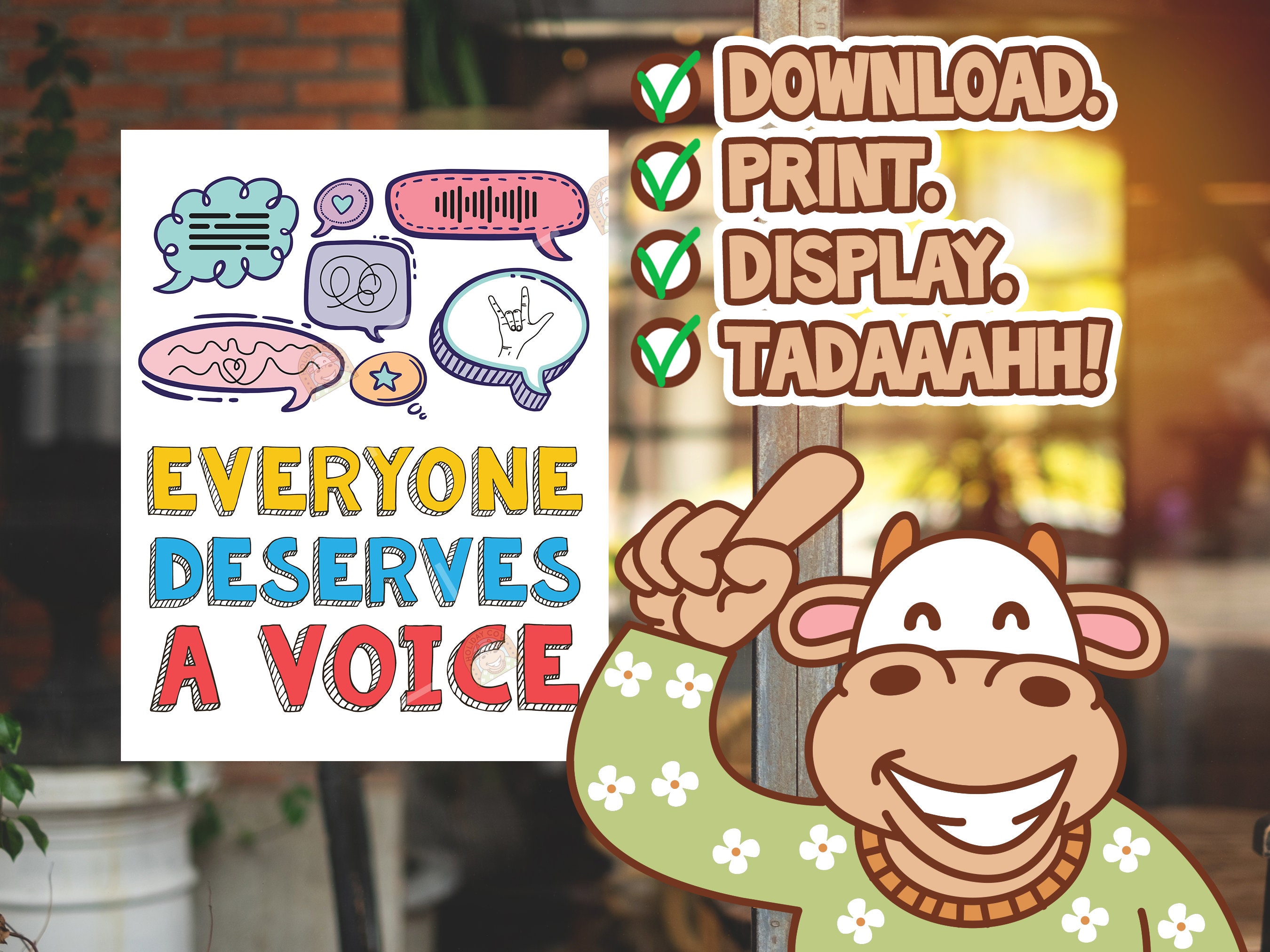 Speech Therapist Signs Bundle Printable, Therapist Day Poster ...