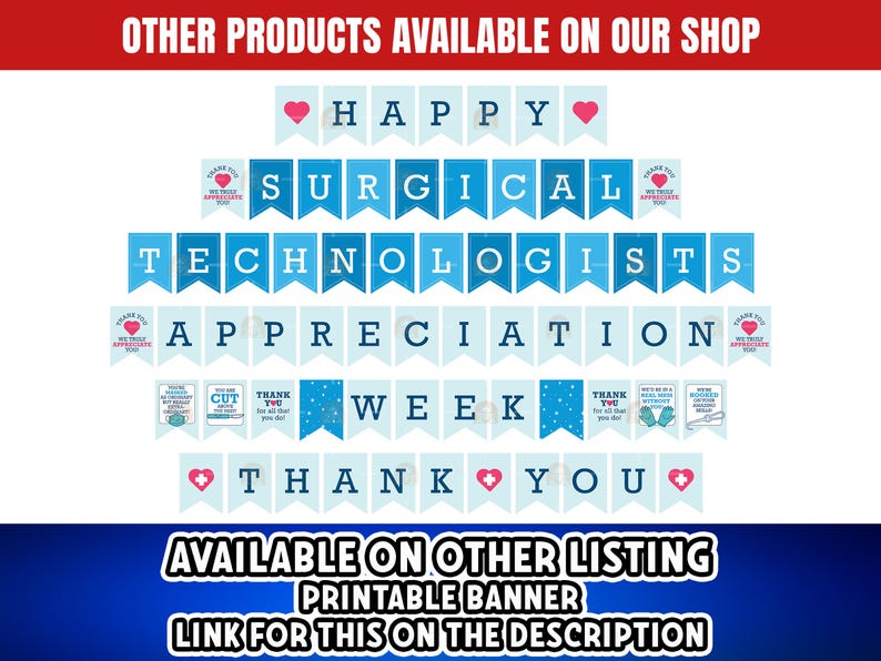 Surgical Tech Week Gift Tag Printable, Surgical Tech Appreciation Tag ...