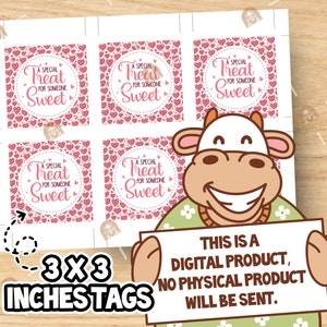 Printable Valentines Day Tags, Teacher Appreciation, Classroom Treat ...