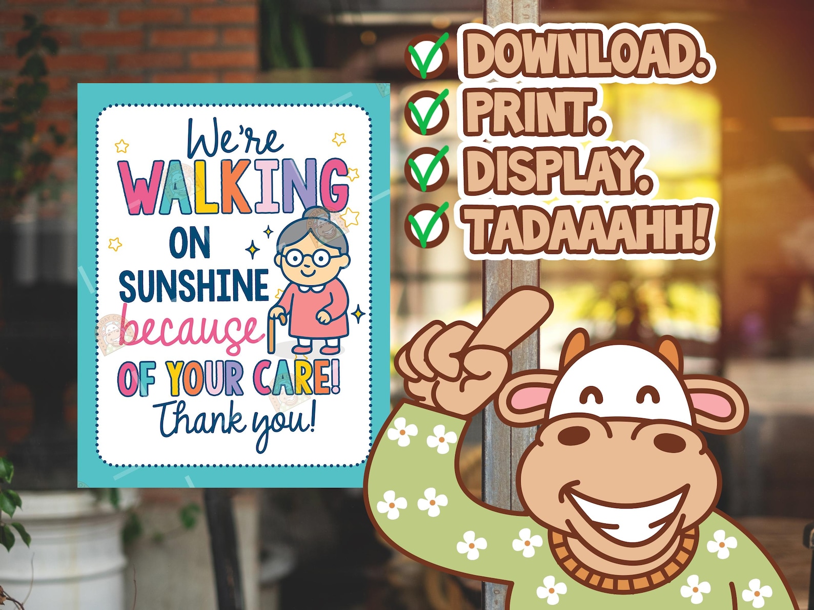 Assisted Living Week Signs Printable, National Assisted Living Week ...