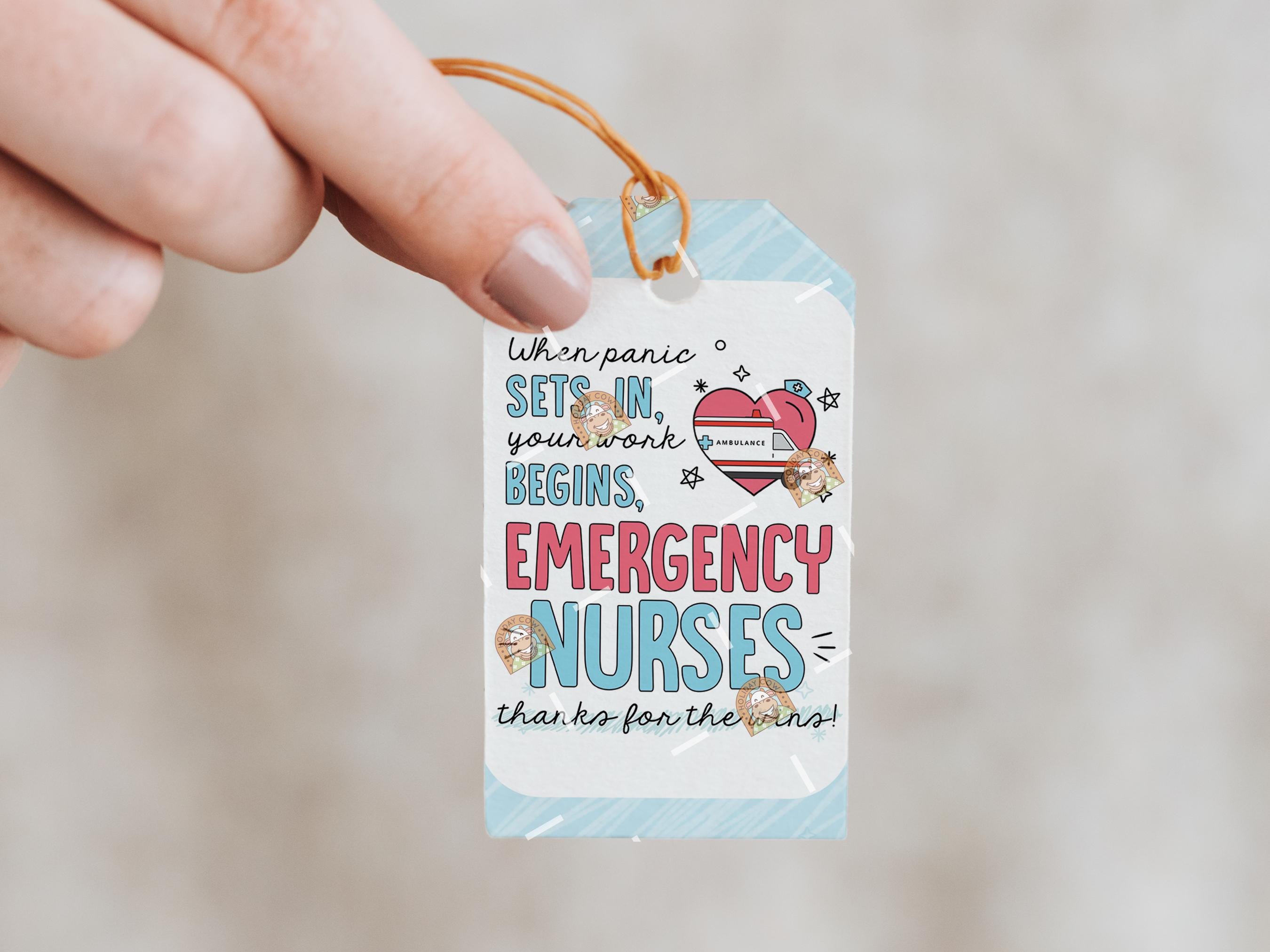 ER Nurse Week Tag Printable, ER Nurse Gift Tag, Thank You Er Nurses Day ...