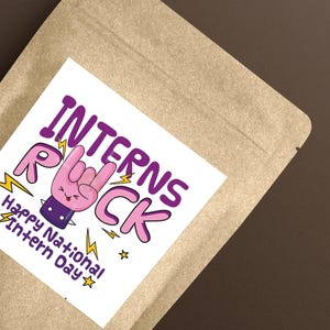 Intern Tag Printable, National Intern Day Gift Tags, Tags for Intern ...