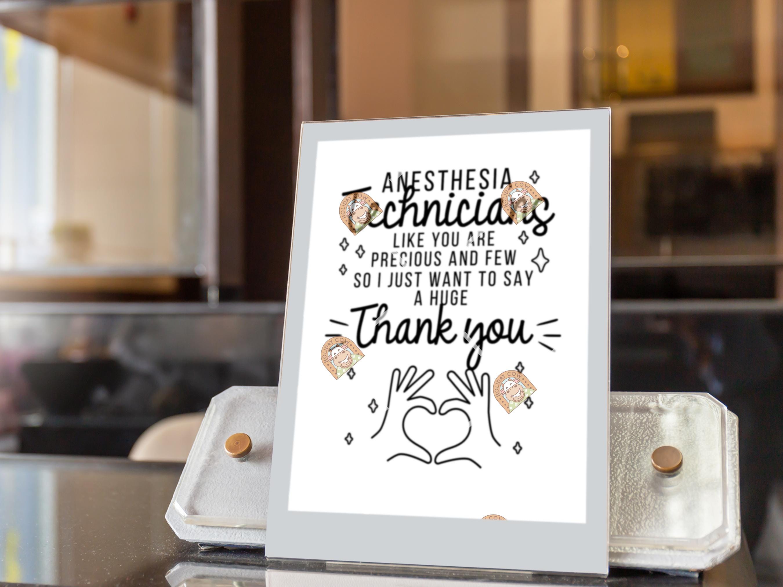 Anesthesia Tech Gift Printable, Anesthesia Tech Week Sign, Anesthesia ...