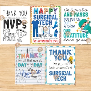 Surgical Tech Week Signs Printable Bundle, Surgical Tech Appreciation ...