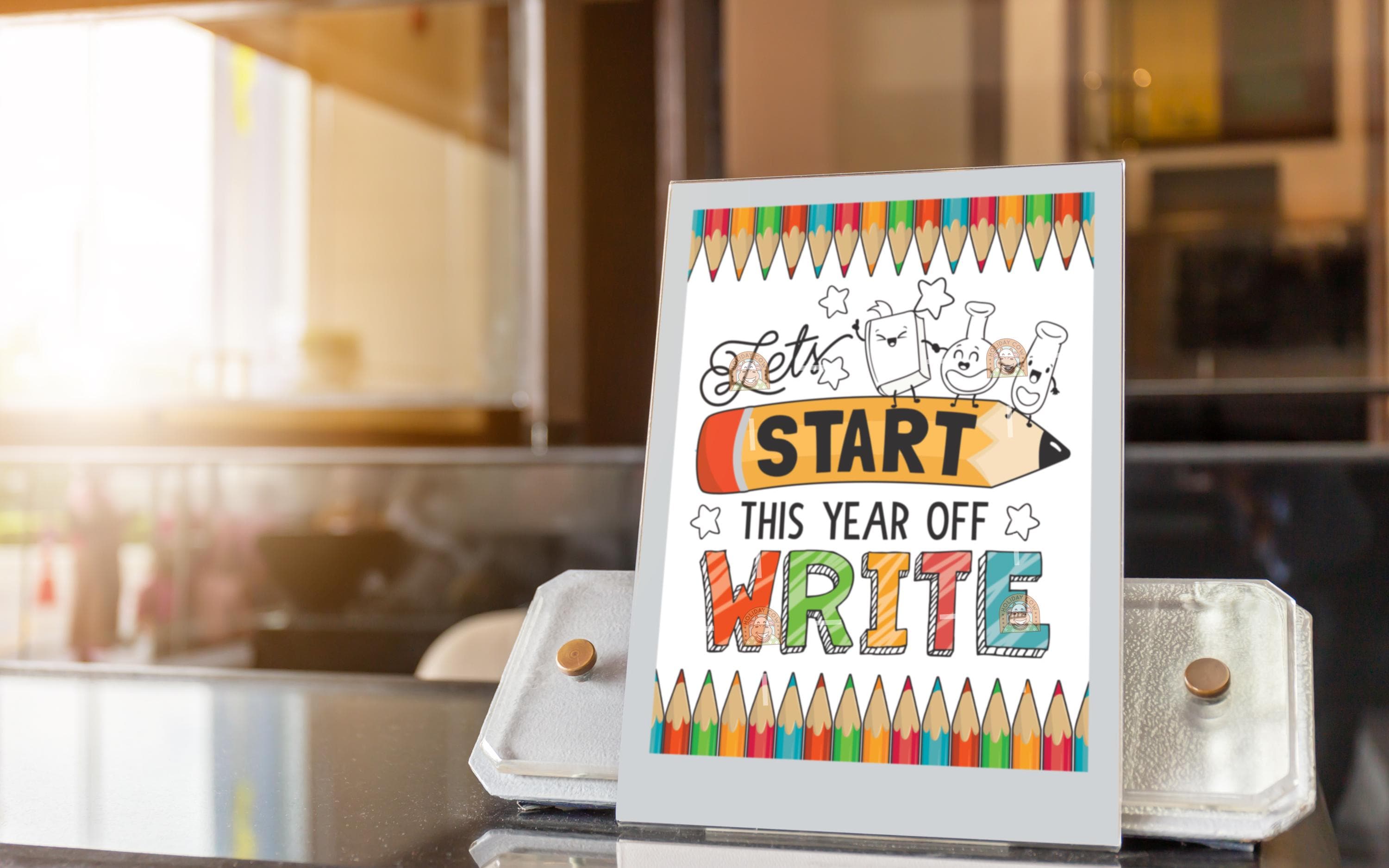 Back to School Sign First Day of School Classroom Decorations, First ...