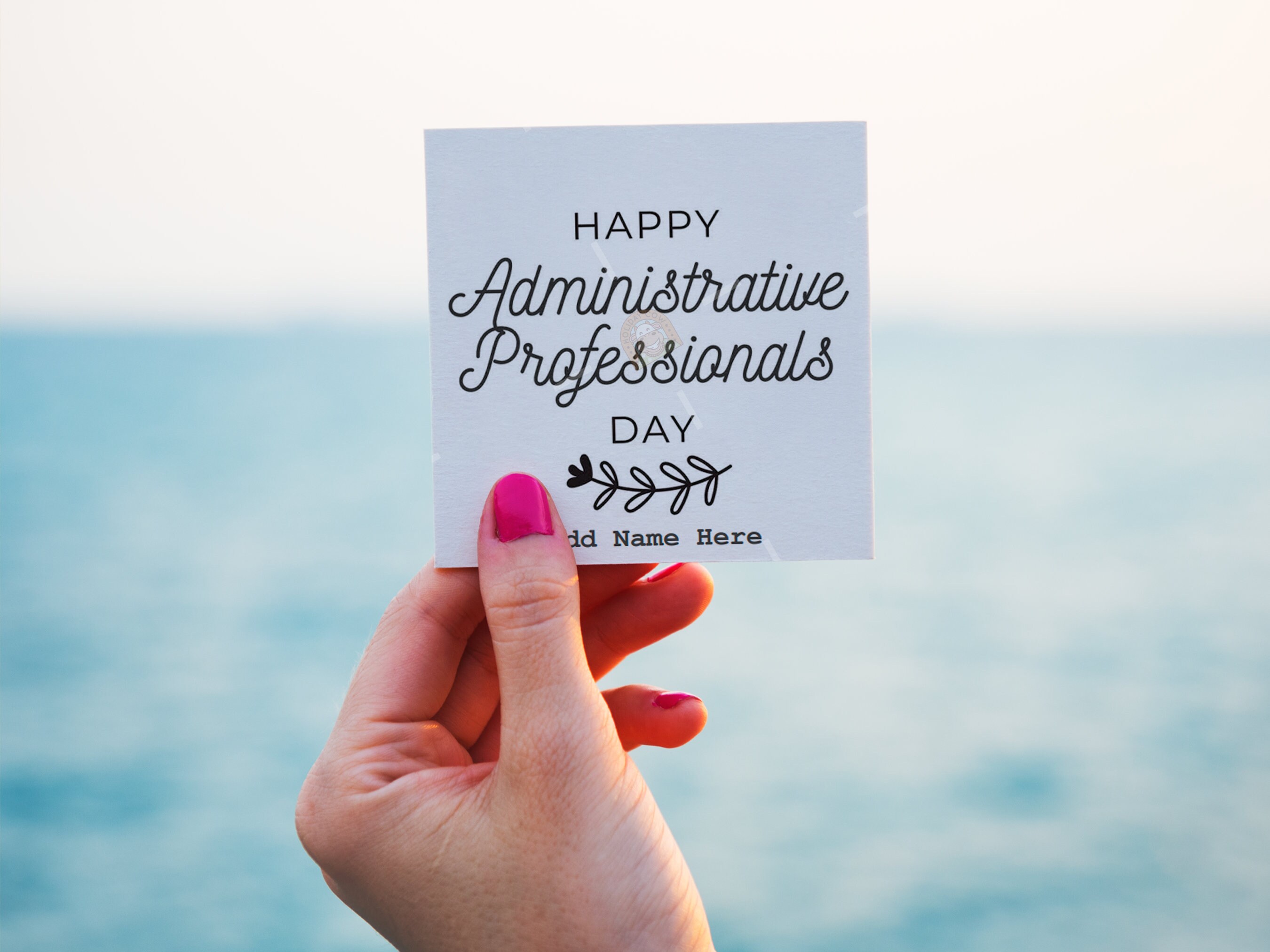 Administrative Professionals Day Tag Printable, Elegant Administrative ...