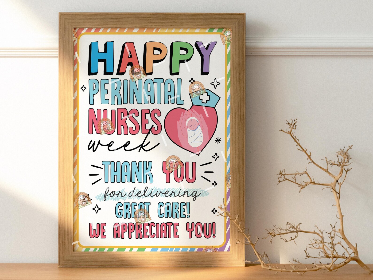 Perinatal Nurses Week Card Printable, Thank You Perinatal Nurse ...
