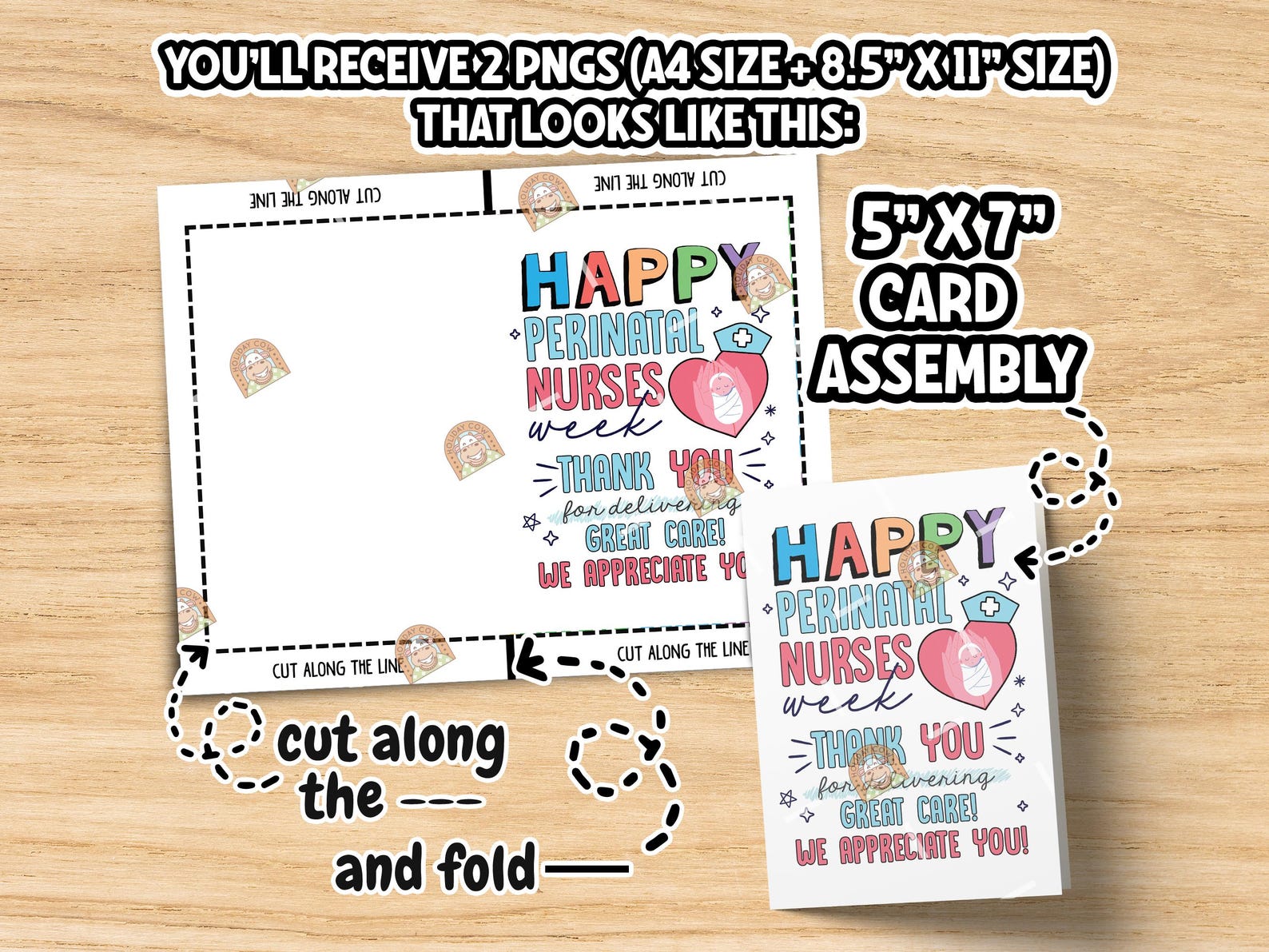 Perinatal Nurses Week Card Printable, Thank You Perinatal Nurse ...