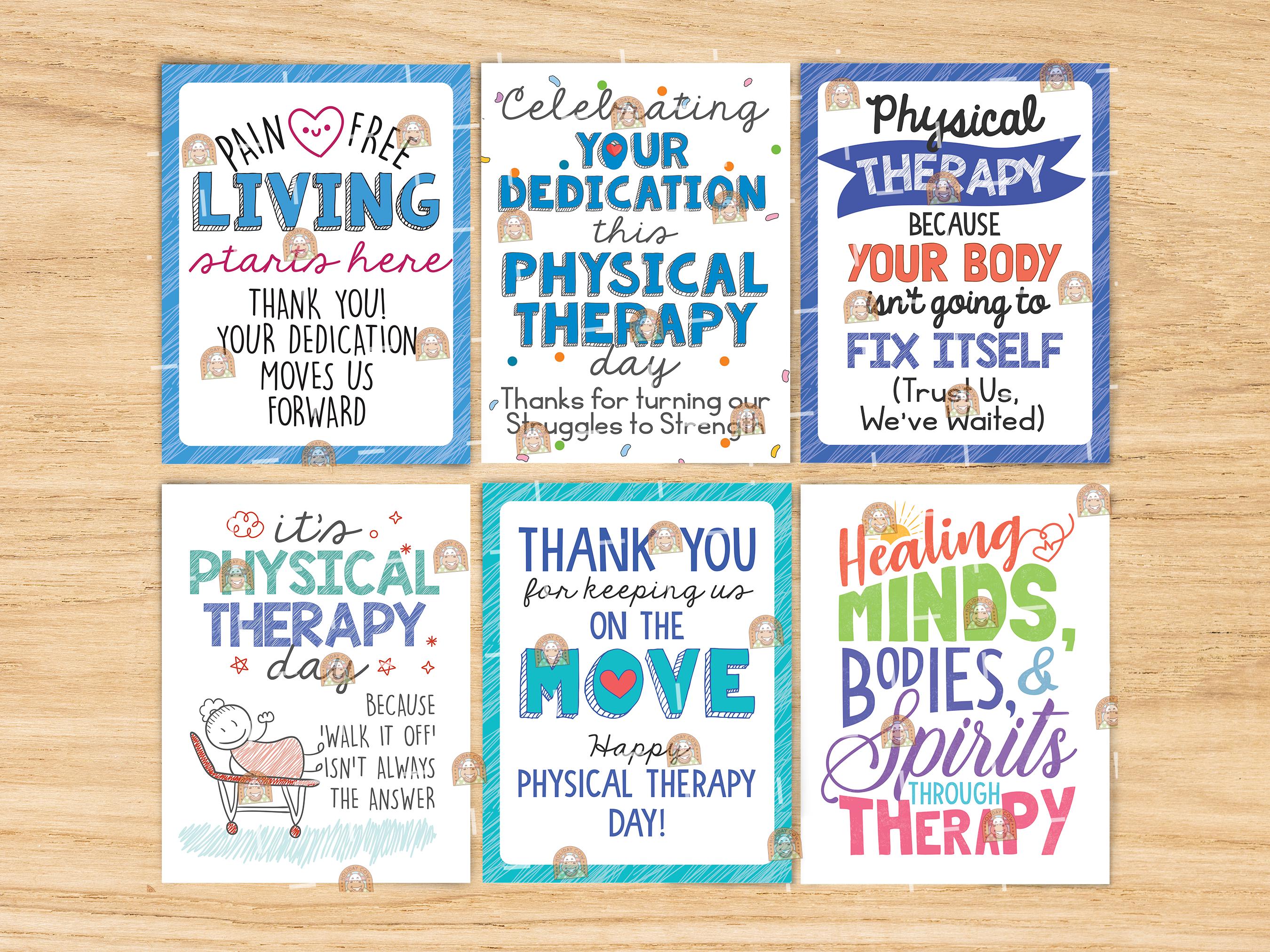 Physical Therapy Day Signs Bundle Printable, Physical Therapists Gifts ...