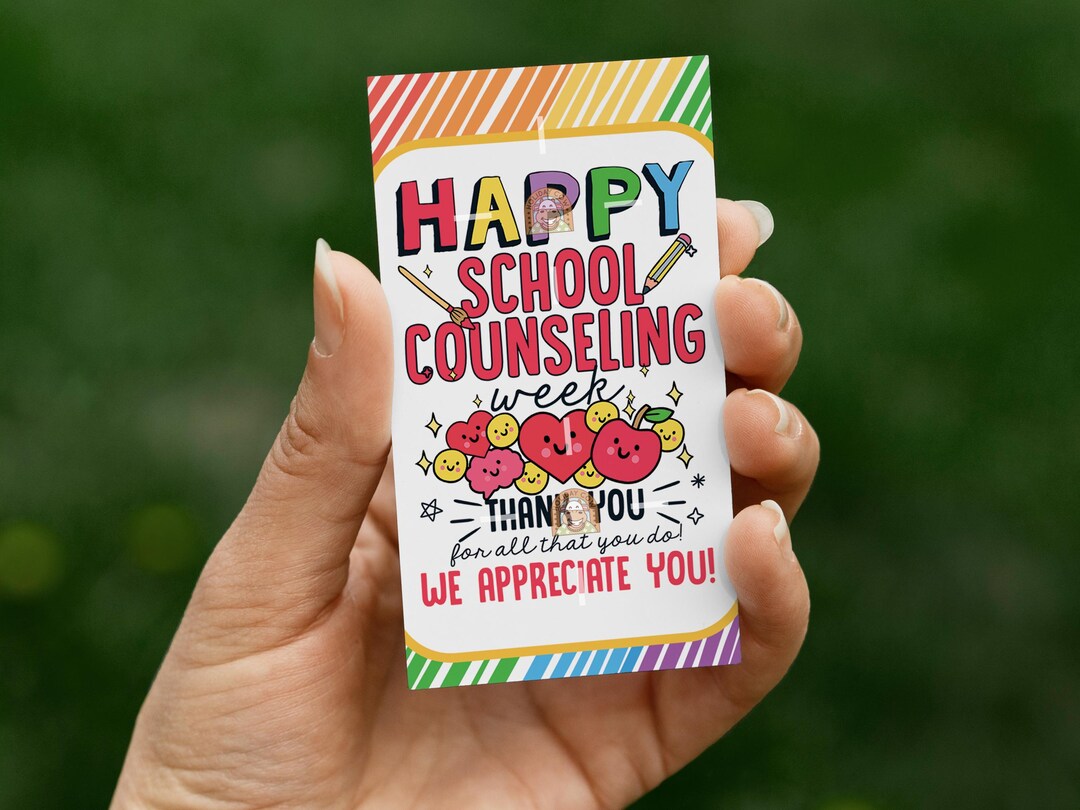 School Counseling Week Gift Tag, Printable National School Counselor ...