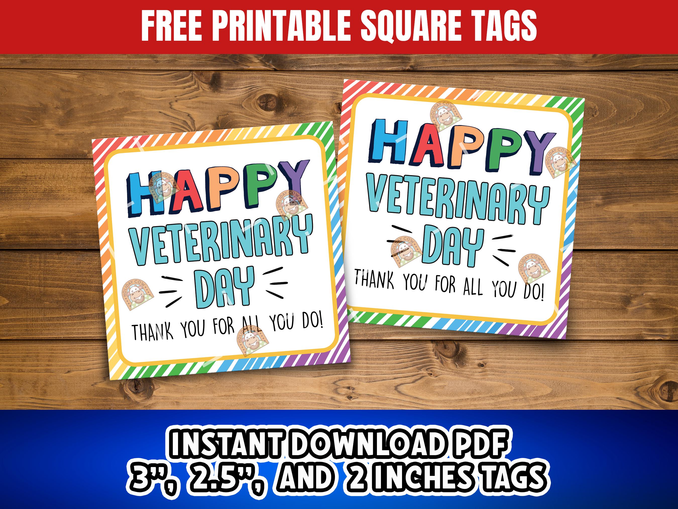 Veterinary Day Signs Printable, Veterinary Appreciation Posters ...