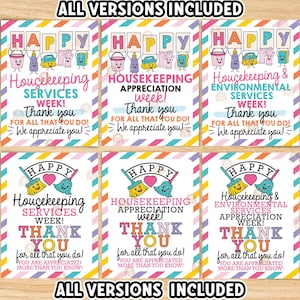 Housekeeping Week Signs Printable, Housekeeping Appreciation Week Decor ...