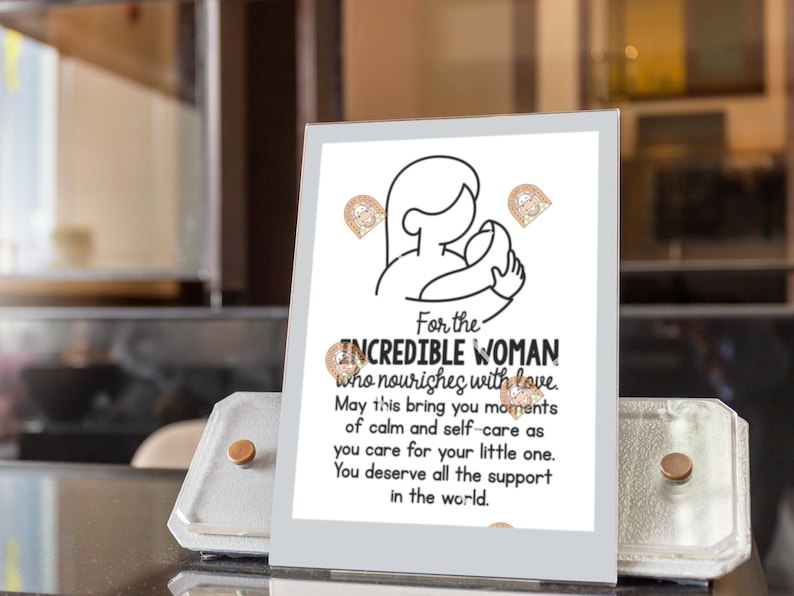 Printable Breastfeeding Month Gift, New Mom Support, New Mama Card ...