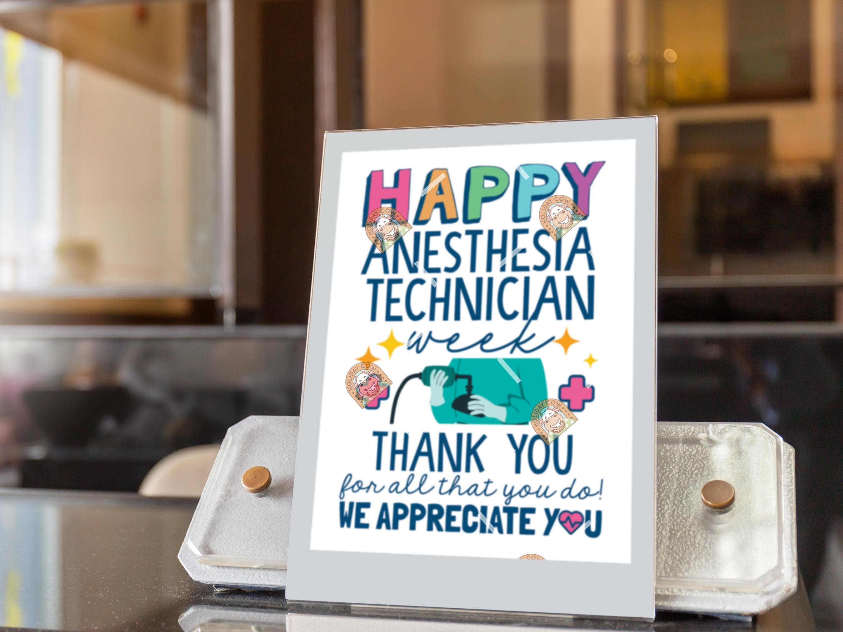 Printable Anesthesia Tech Gift, Anesthesia Tech Week Poster, Anesthesia ...